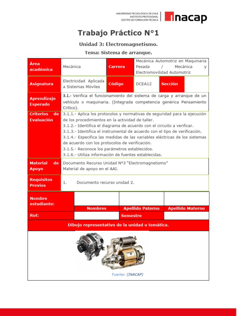 Dcea12 U3 TP1 | PDF | Red eléctrica | Corriente eléctrica