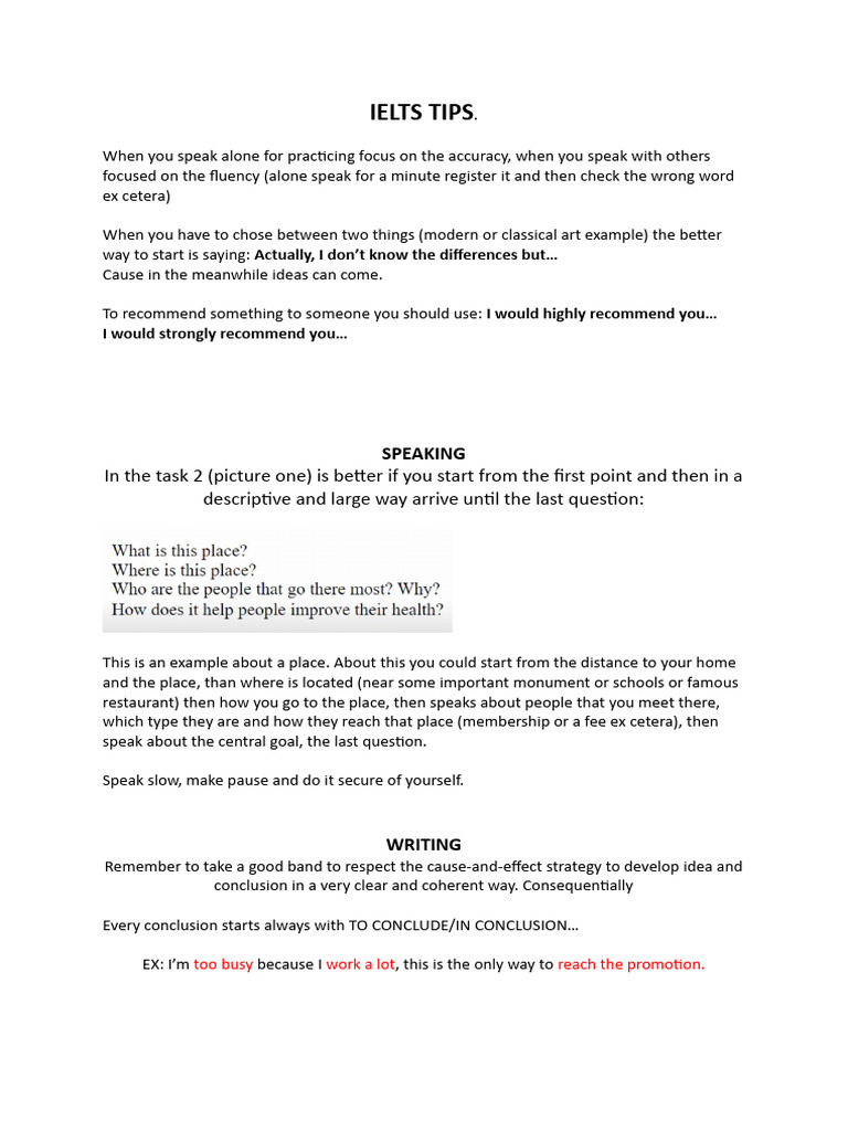Ielts Tips | PDF | Reason | Linguistics
