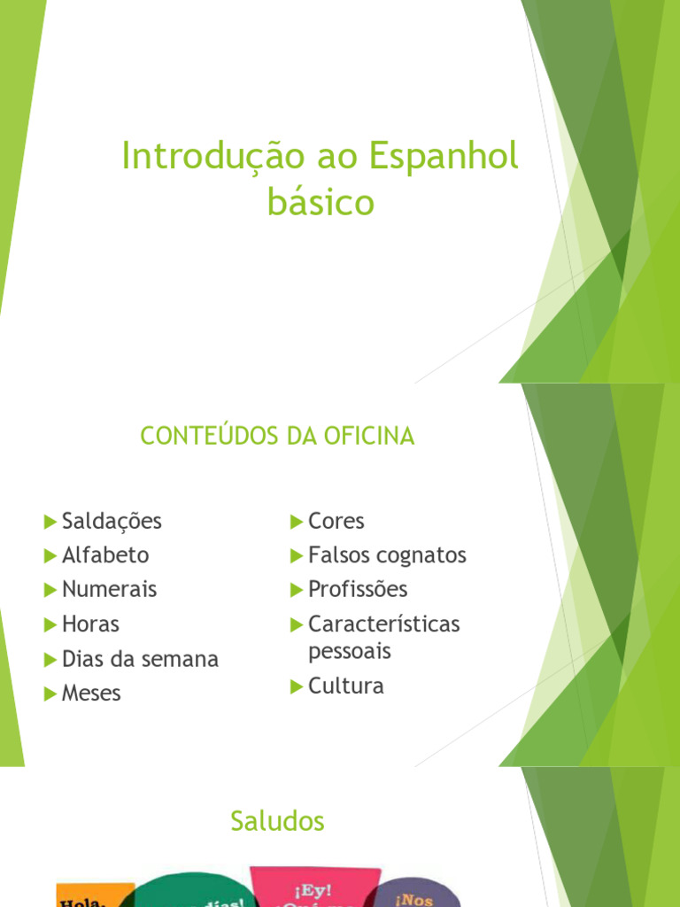 Introdução ao Espanhol Básico | PDF