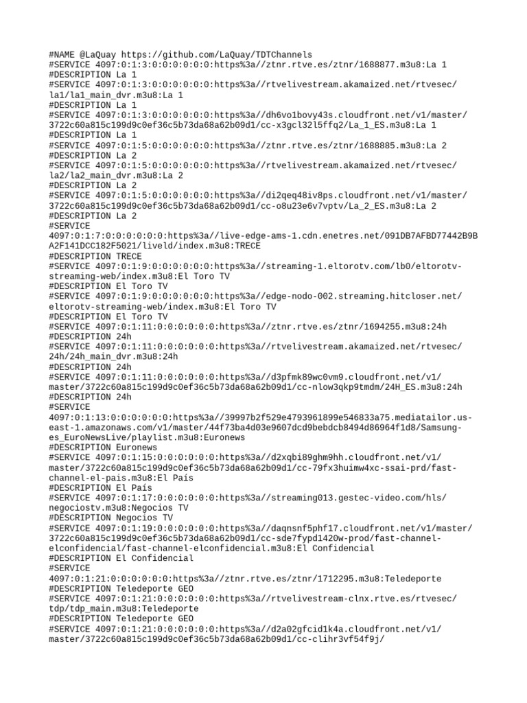 TD T Channels | PDF | Internet | Mass Media