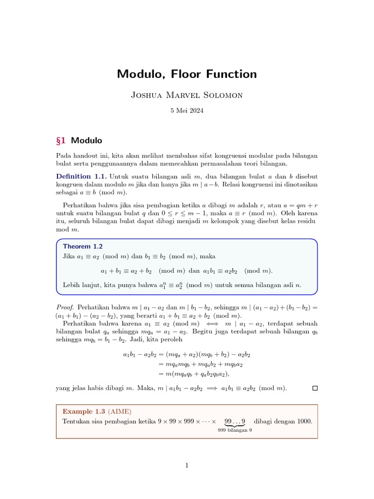 MATHWIN - Modulo | PDF