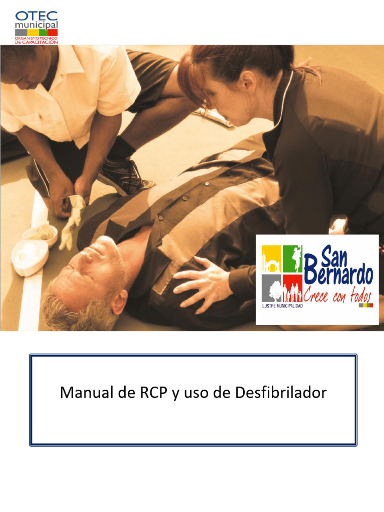 Manual RCP y Uso de Desfibrilador | PDF | Reanimación cardiopulmonar ...