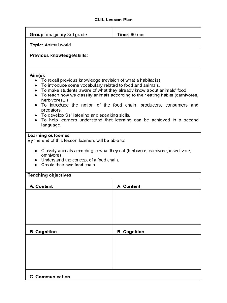 clil-lesson-plan-template | PDF