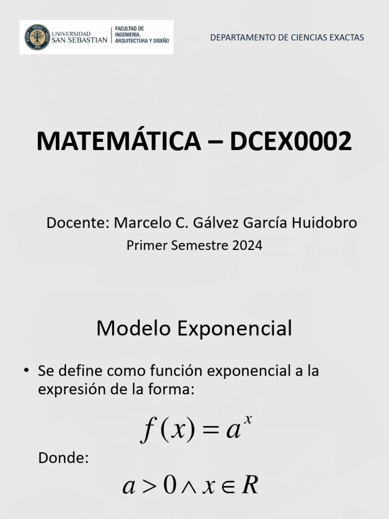 Función Exponencial: Definición y Propiedades | PDF | Funcion ...