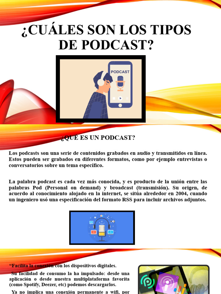 4 Cuáles Son Los Tipos de Podcast | PDF | Podcast | Informática