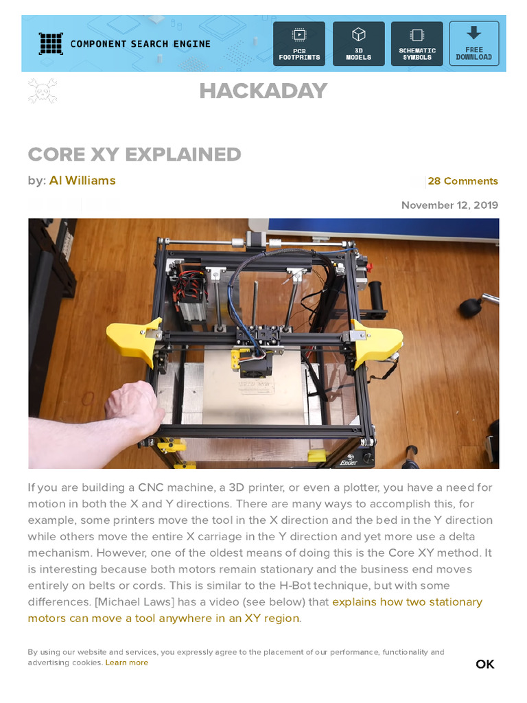 Core XY System for CNC & 3D Printing | PDF | Cartesian Coordinate ...