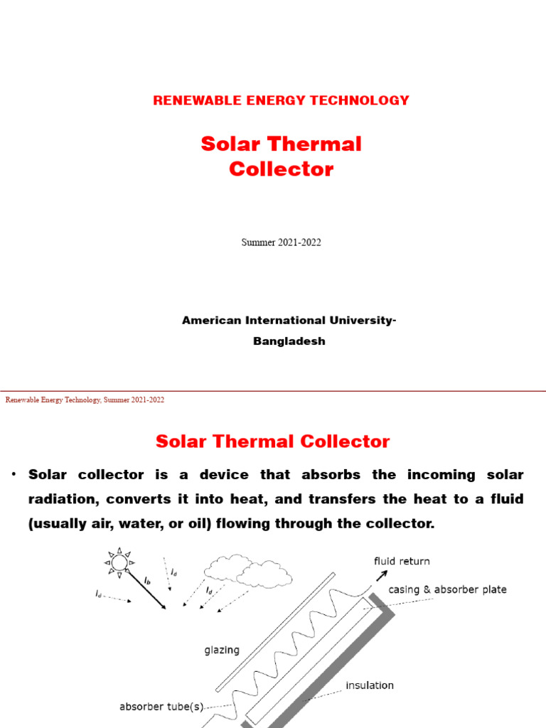RE Lecture 3 - 1 On PV Collector and Concentrator | PDF | Solar Energy ...