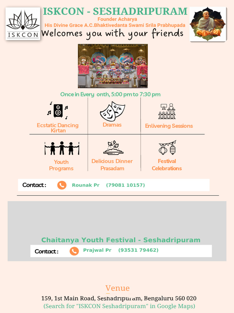 ISKCON - Sarjapur Road Kudlu Gate, Bengaluru | PDF