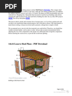 Complete Waiting Shed Plan | PDF