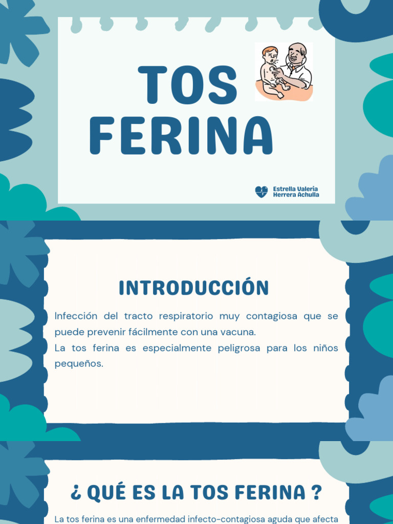 Tos Ferina | PDF | Tos | Enfermedades y trastornos