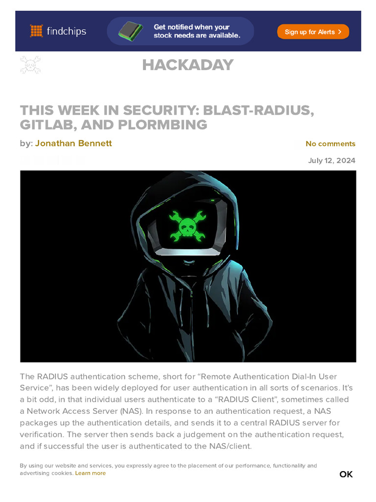 This Week in Security - Blast-RADIUS, Gitlab, and Plormbing - Hackaday | PDF | Radius | Computer ...