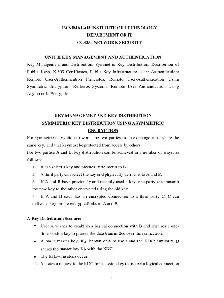 Unit Ii NS | PDF | Public Key Cryptography | Public Key Certificate