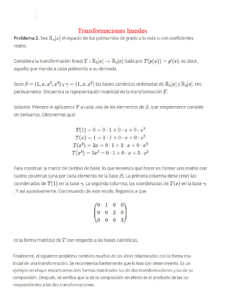 Algebra Ejercicios | PDF