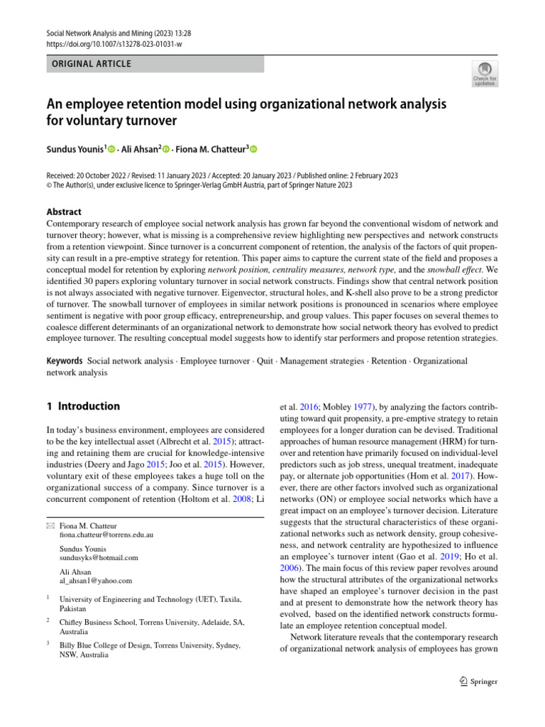 Organizational Network Analysis Examples