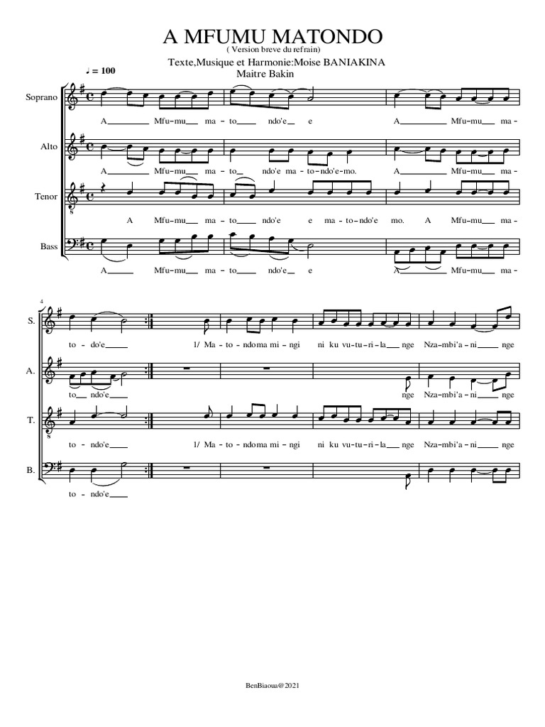 A Mfumu Matondo-1 | PDF