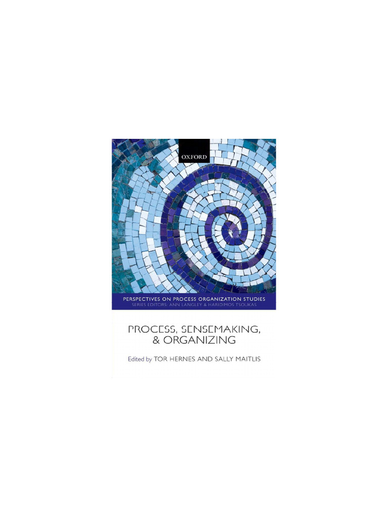 Texto 1 - Process, Sensemaking and Organizing | PDF