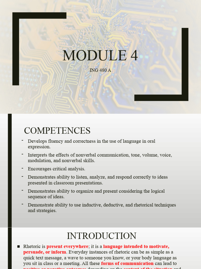 Rhetoric Public Speaking and Language Use | PDF | Rhetoric | Public ...