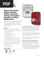 Horn-Strobes-Data-Sheet SGRLED | PDF | Light Emitting Diode | Electricity