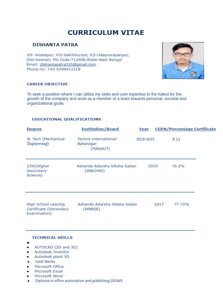 Dishanta Patra AS ON 2023 | PDF | Autodesk | 3 D Computer Graphics