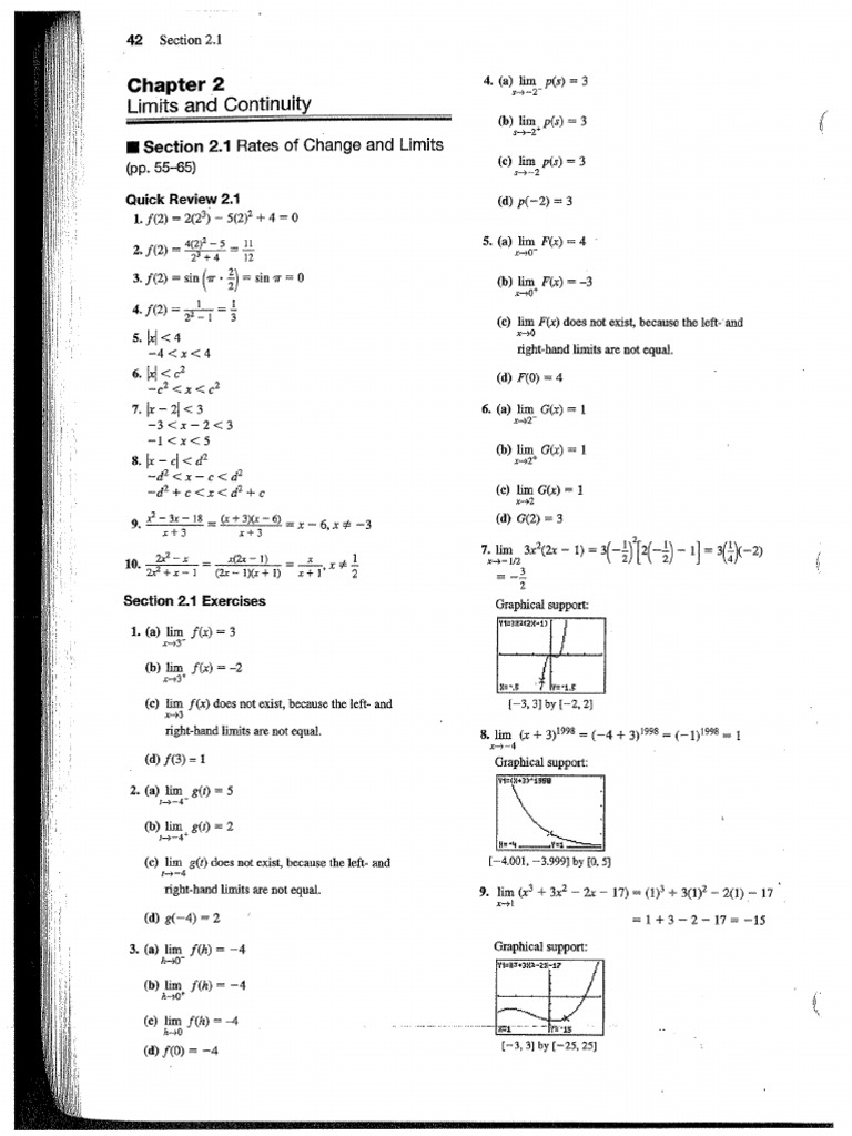 Calculus ch2-3 Worked Out Solutions | PDF