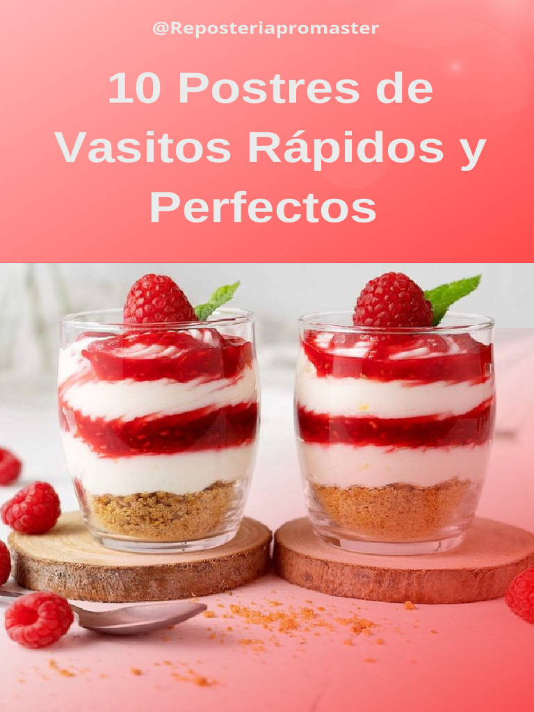 10 Postres en Vasos ?? - ? | PDF | Postres | Merengue