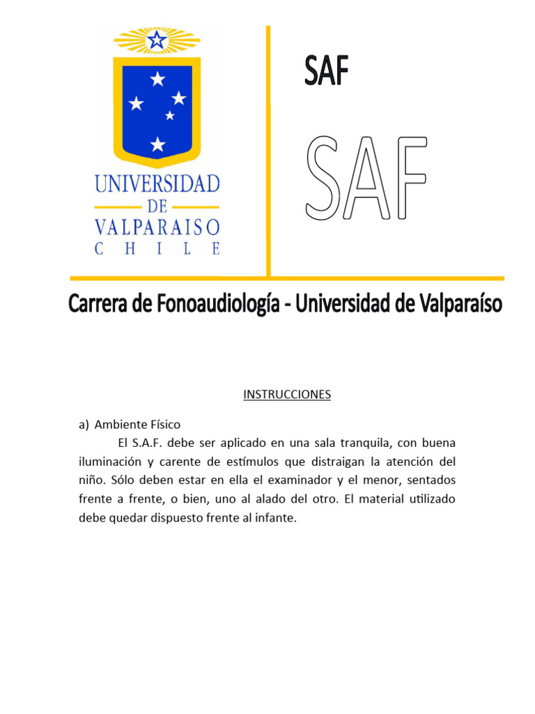 SAF Articulatorio | PDF