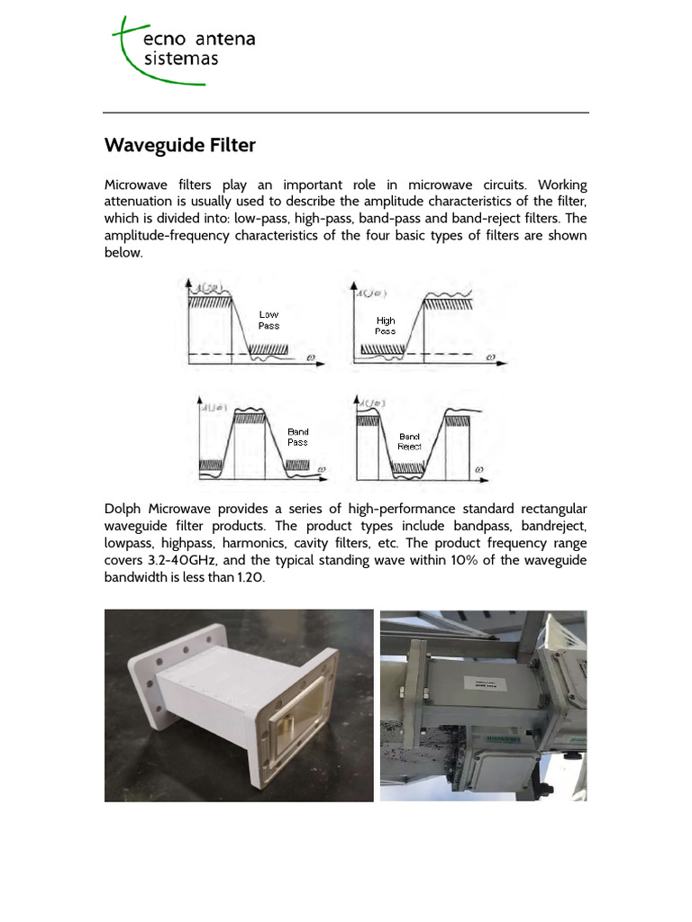 Datasheet_Waveguide Filter | PDF