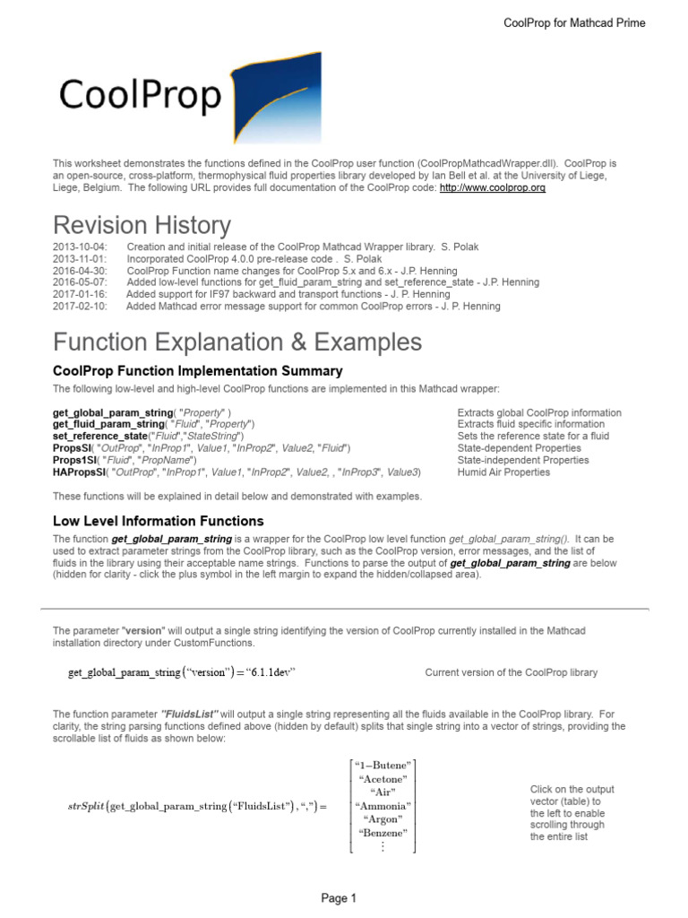 Cool Prop Fluid Properties | PDF | Enthalpy | Surface Tension