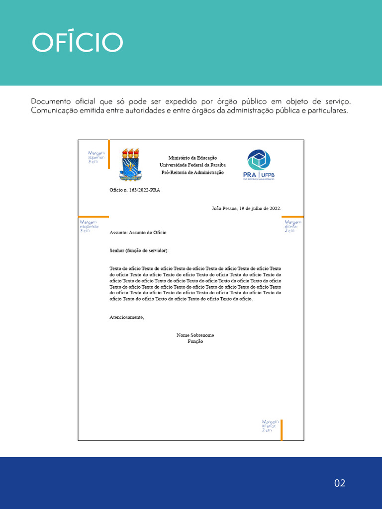 Modelos de Documentos Oficiais PG3 | PDF