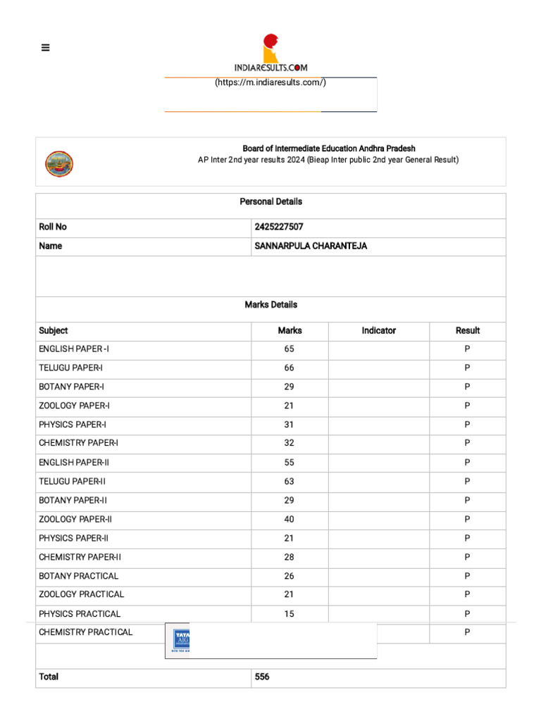 AP Inter 2nd Year Results 2024 (Bieap Inter Public 2nd Year General ...