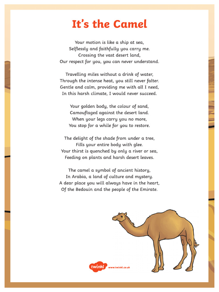 The Camel Poem | PDF
