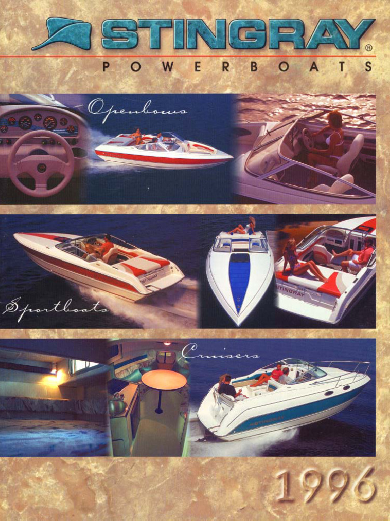 Stingray Boats 1996 Model Brochure | PDF