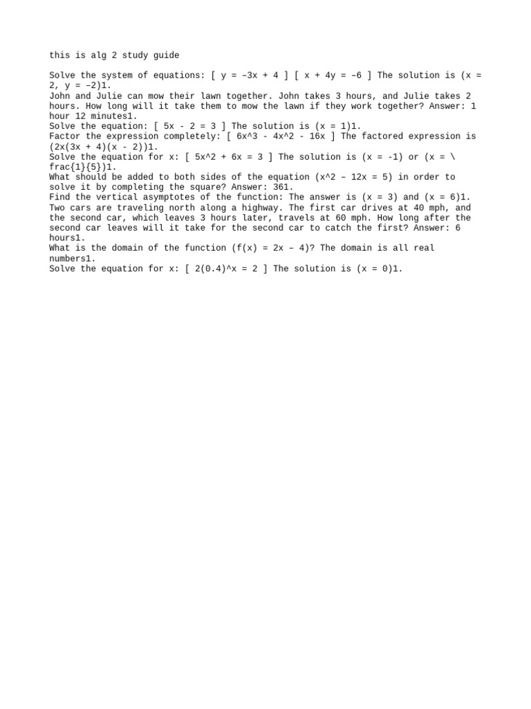 Algebra2 Guide 1 Lessonp | PDF | Science & Mathematics