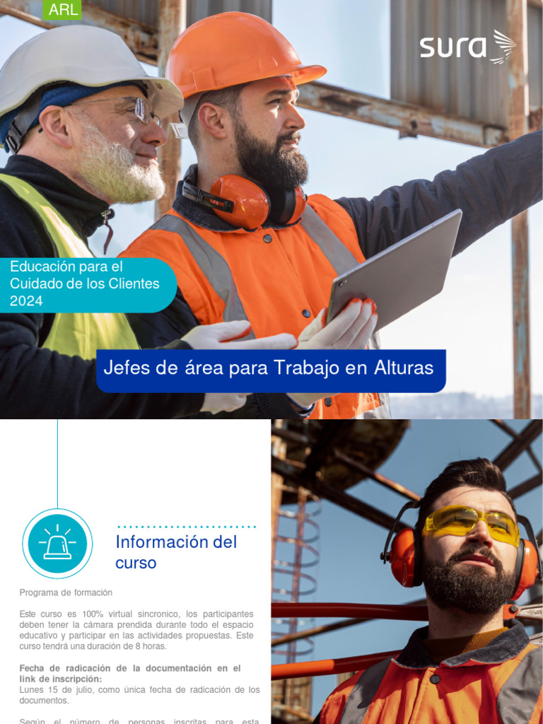 Jefe de Área para Trabajo en Alturas - CTCM - 22 de Julio 2 | PDF ...
