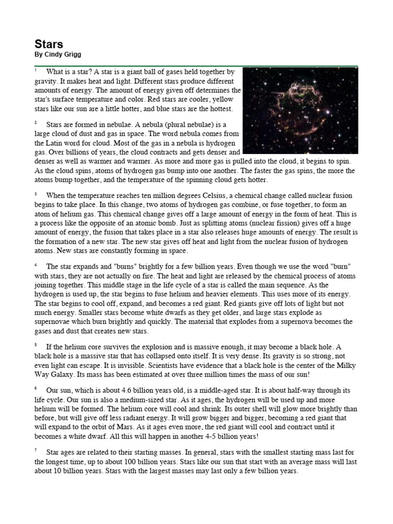 stars | Download Free PDF | Stars | Sun