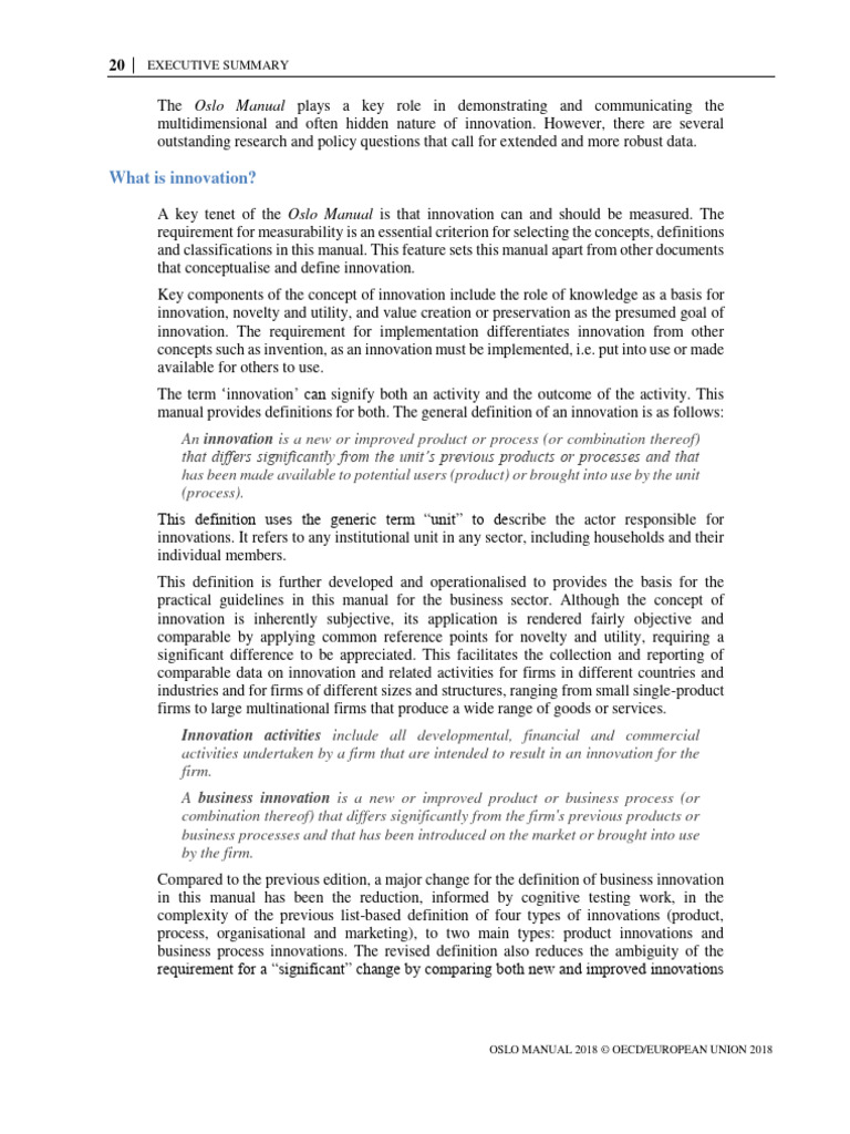What Is Innovation?: Executive Summary | PDF | Innovation | Information