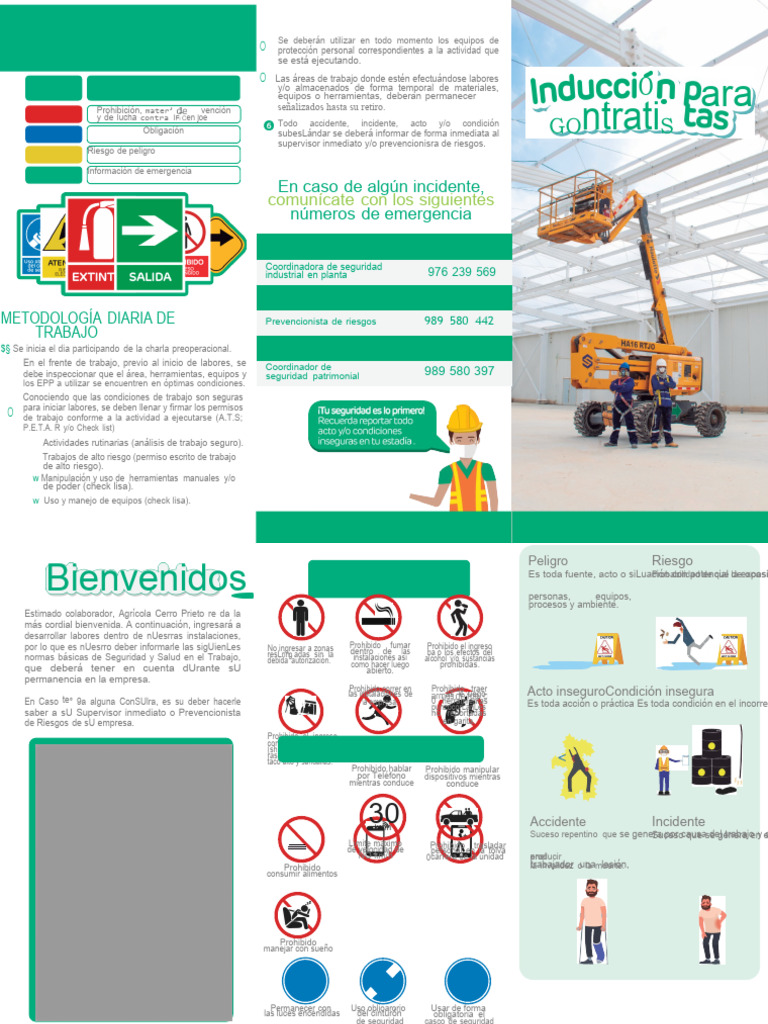 Tríptico SSO - Contratistas v2 | PDF