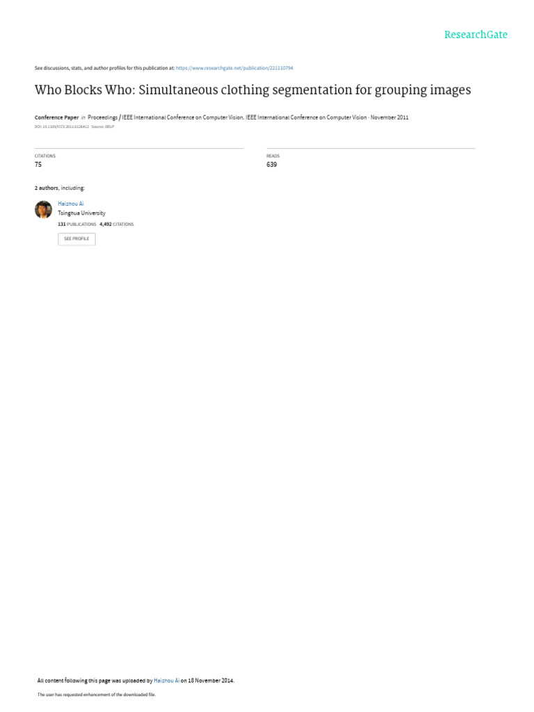 Who Blocks Who Simultaneous Segmentation of Occluded Objects | PDF | Image Segmentation ...