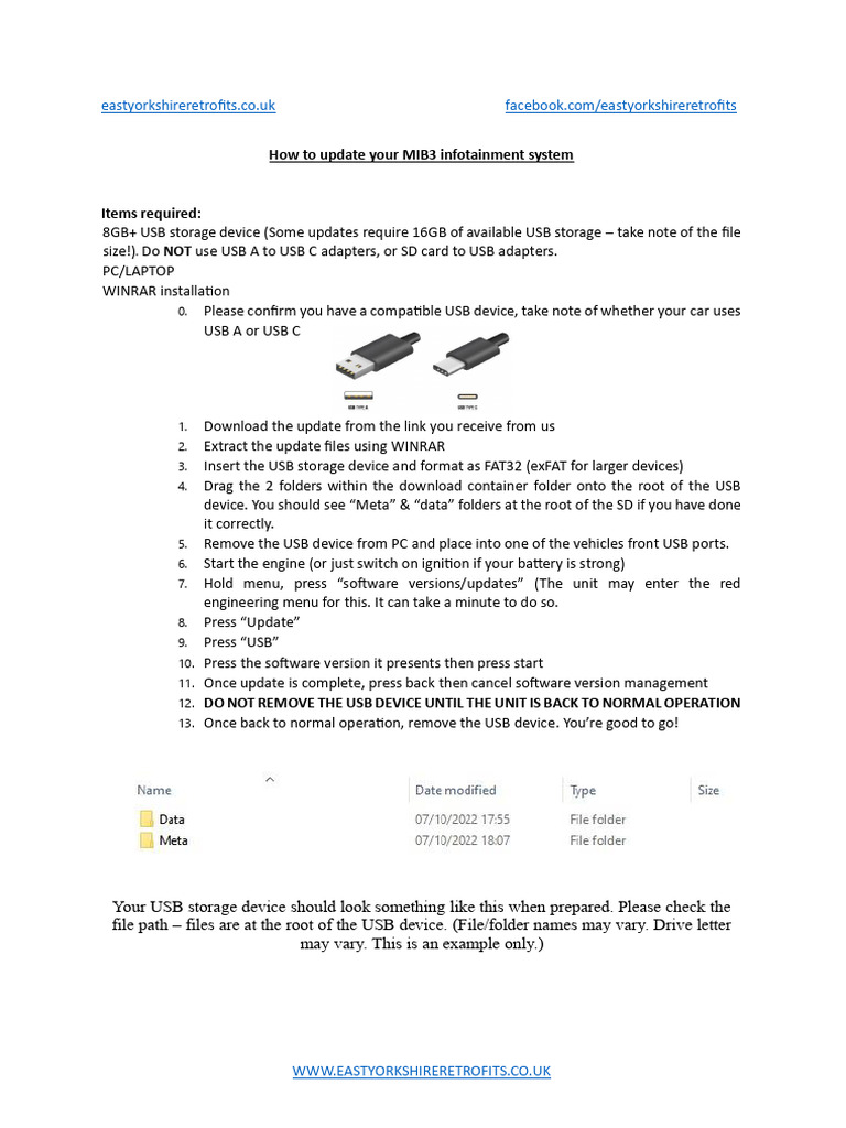 MIB3 5F SW Update Guide | PDF