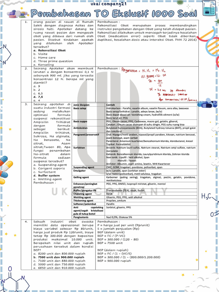 Pembahasan TryOut 5 Fixx | PDF