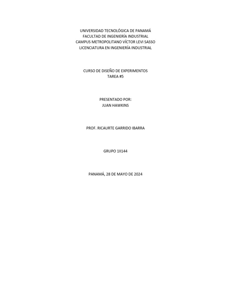 dise-o-de-experimentos-tarea-5-pdf-valor-p-an-lisis-de-variaci-n