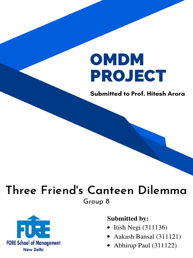 OMDM Project Group 8 | PDF | Linear Programming | Algorithms