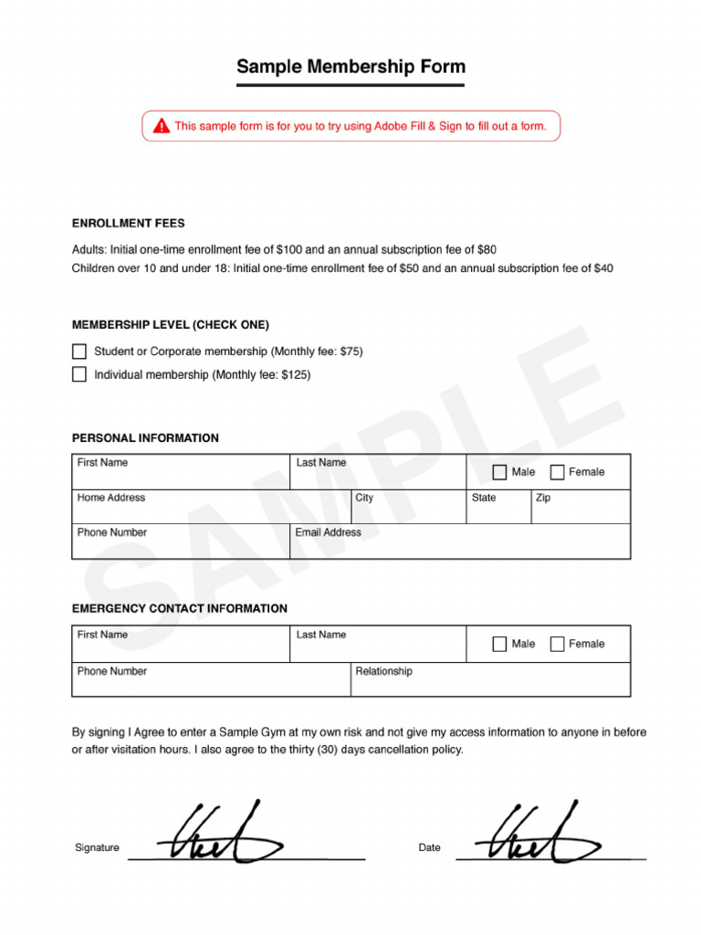 Sample Form | PDF