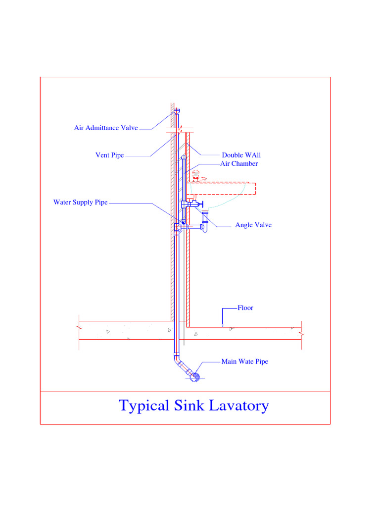 Typical Sink Lavatory | PDF