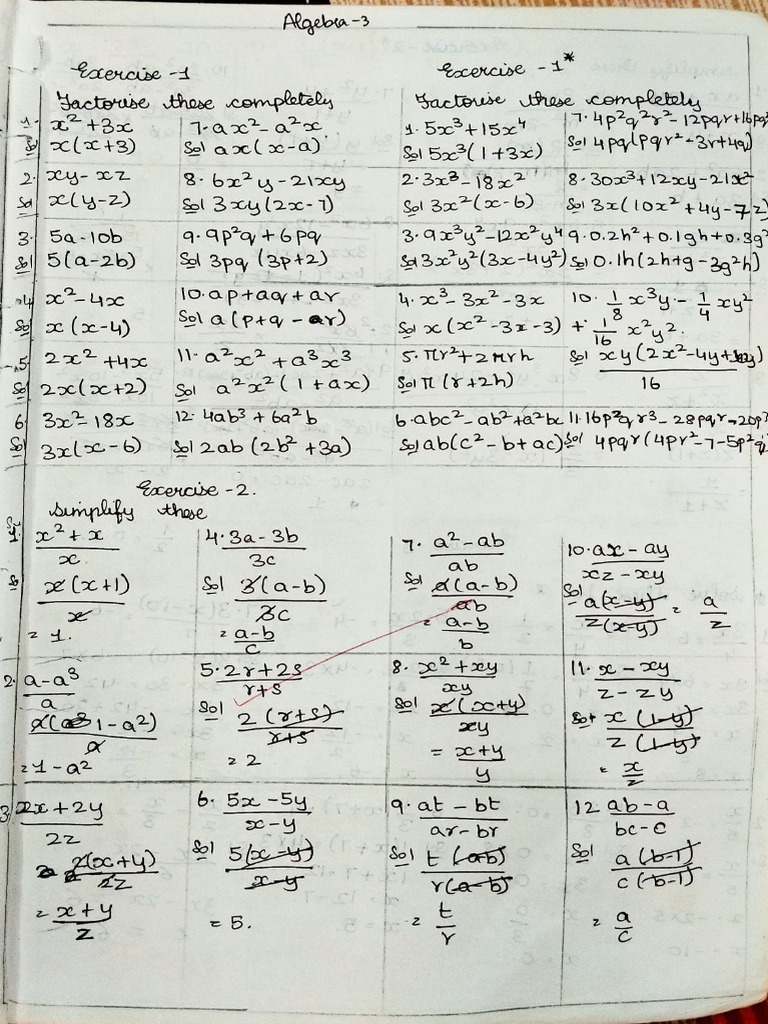 Algebra - 3 | PDF