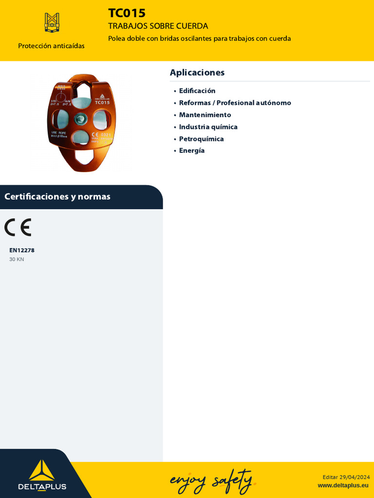 TC015 Technical-Sheet ES | PDF