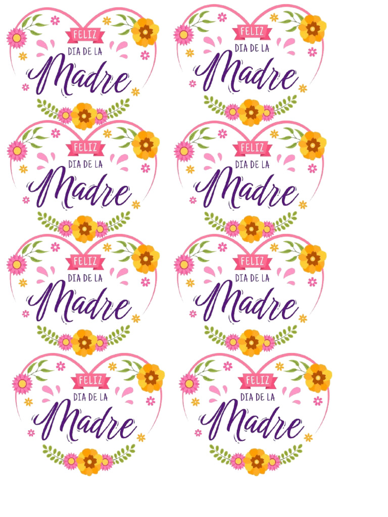 Stickers Feliz Dia Mama | PDF