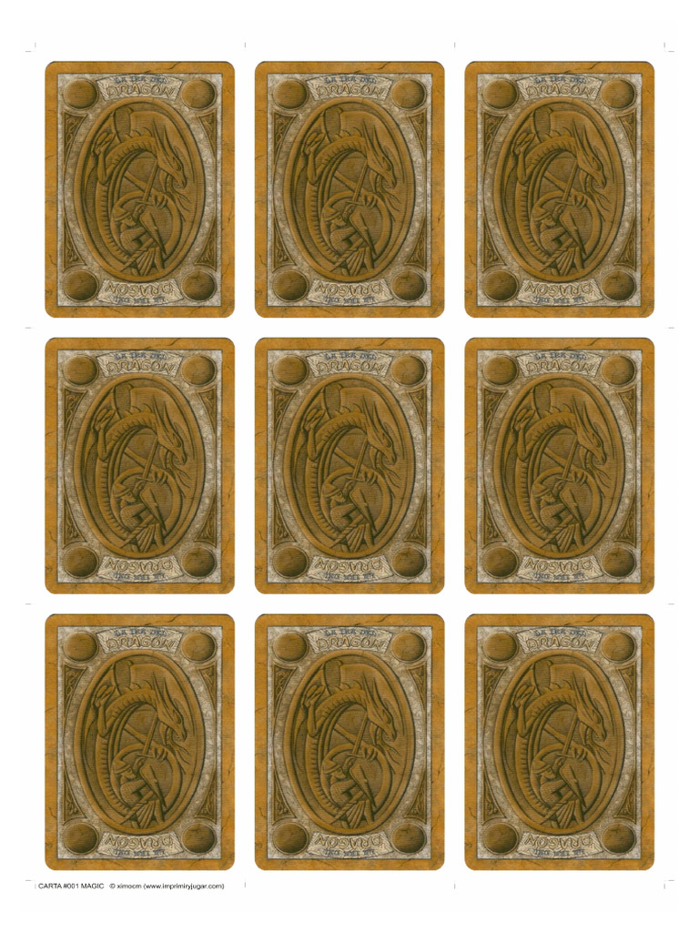Reverso Cartas Opcion Borde Blanco | PDF