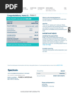 Spectrum Bill | PDF | Fee | Cheque