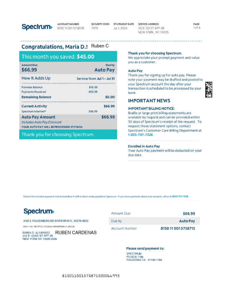 My Spectrum-1-1 | PDF | Cheque | Debit Card